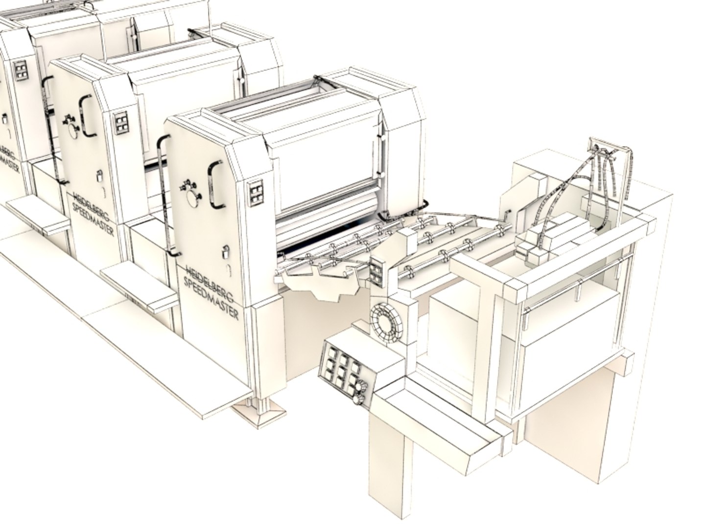 3d offset printing model