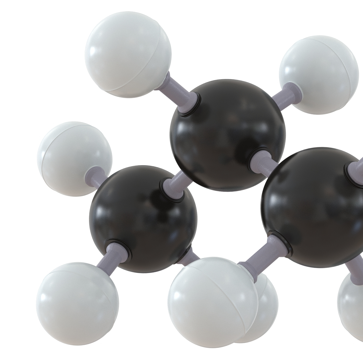 3d model of propane molecule