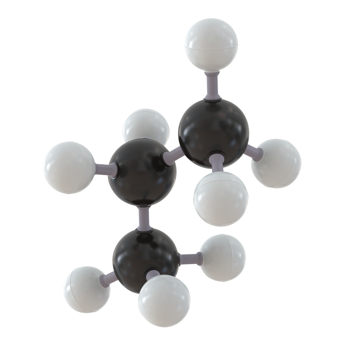 3d model of propane molecule