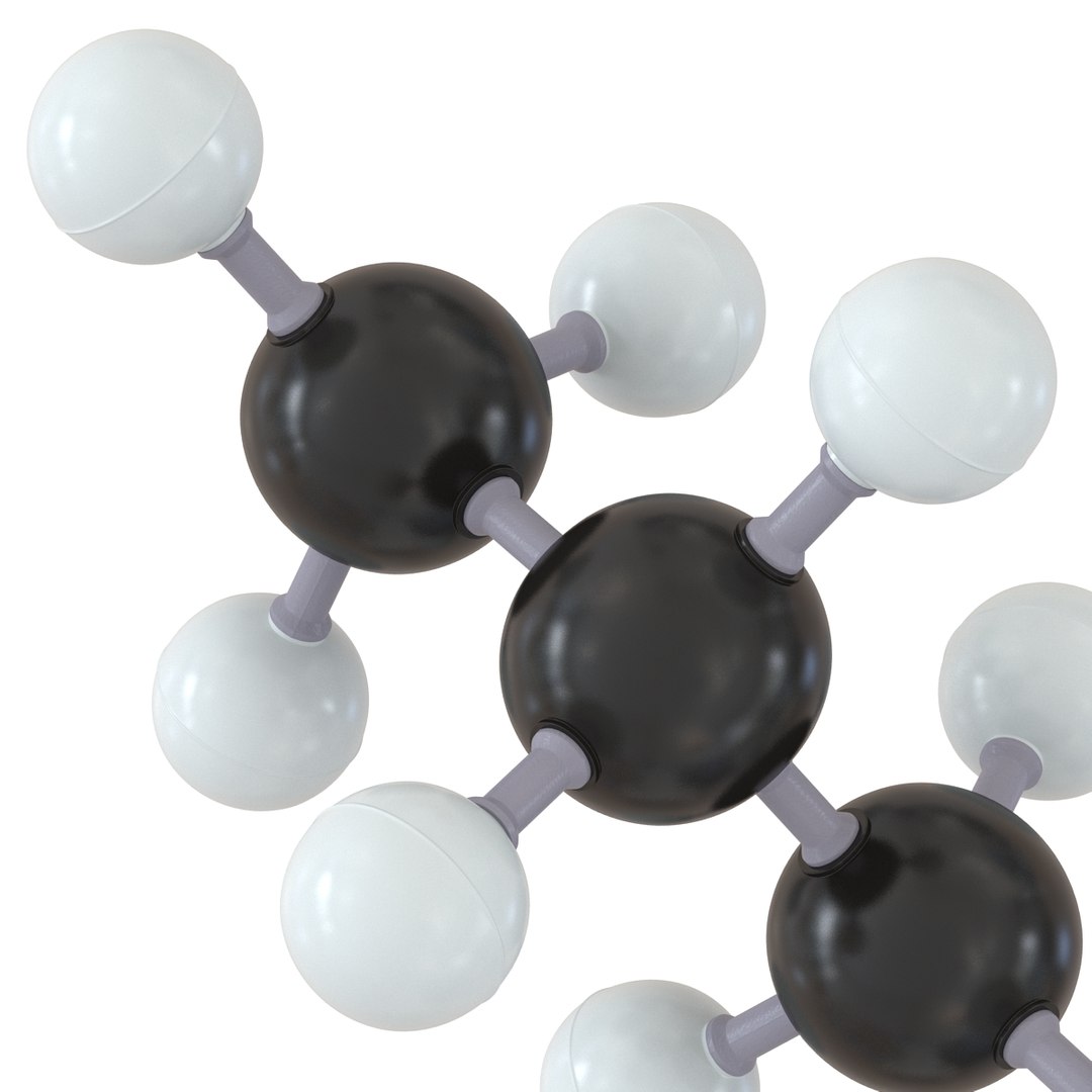 3d Model Of Propane Molecule