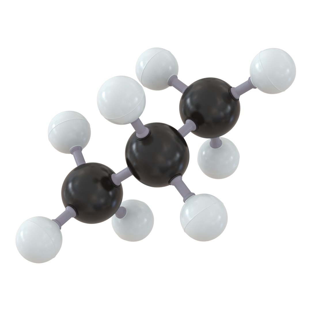 3d Model Of Propane Molecule
