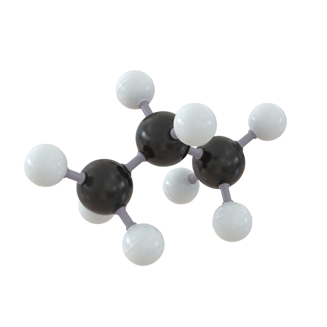 3d Model Of Propane Molecule