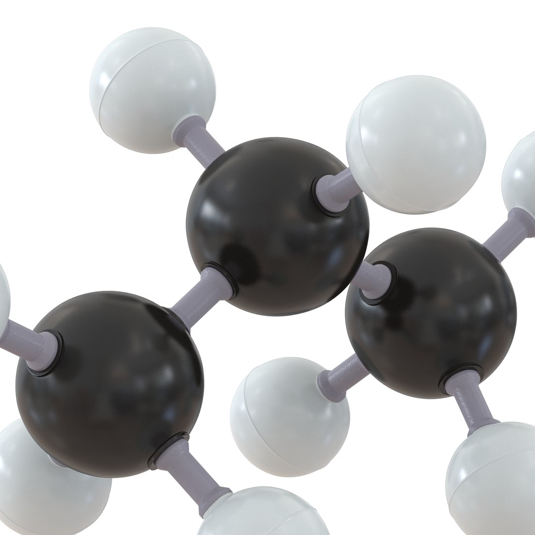3d Model Of Propane Molecule