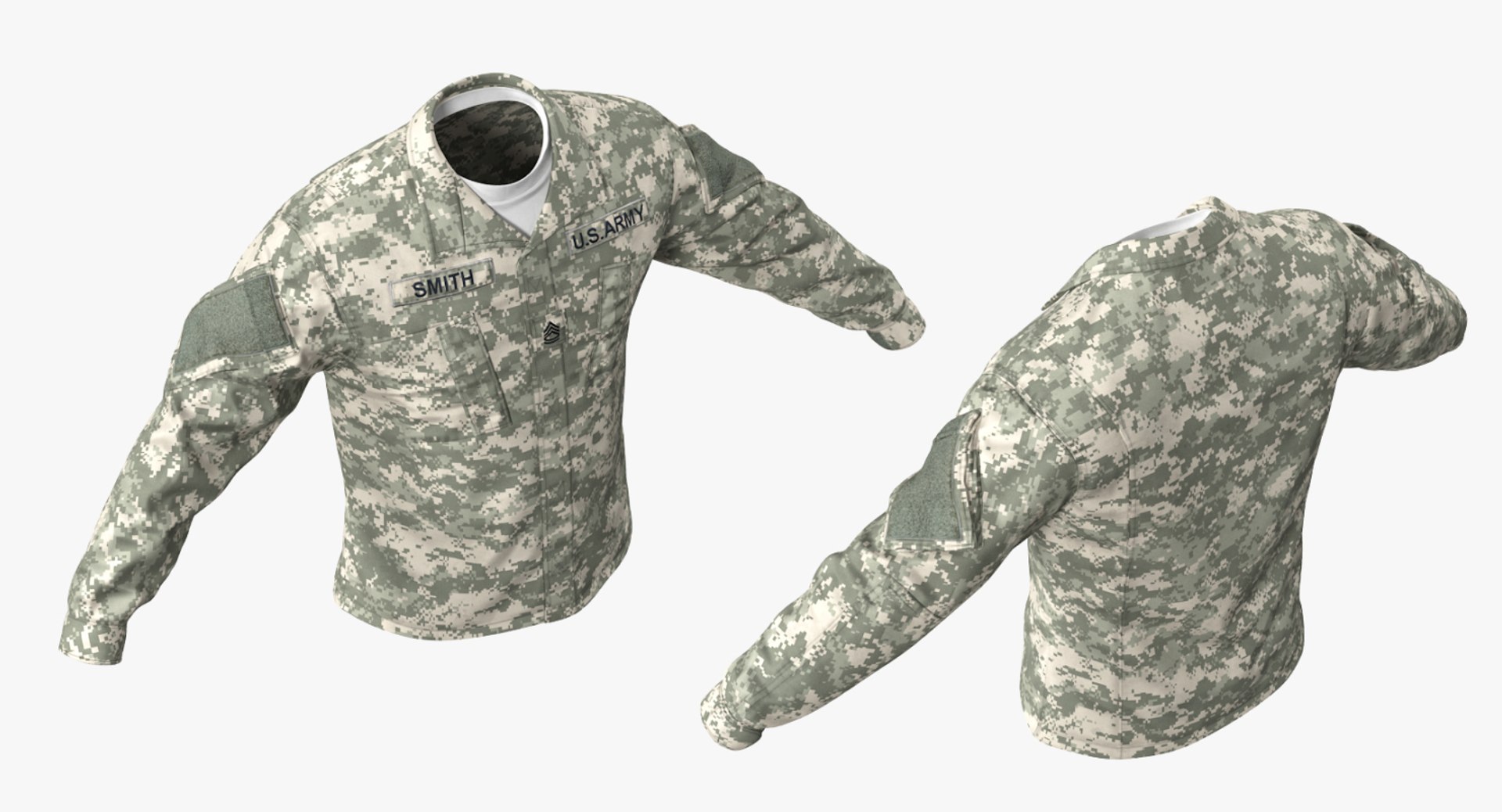 3D Army Soldier Camo T-pose - TurboSquid 1422840