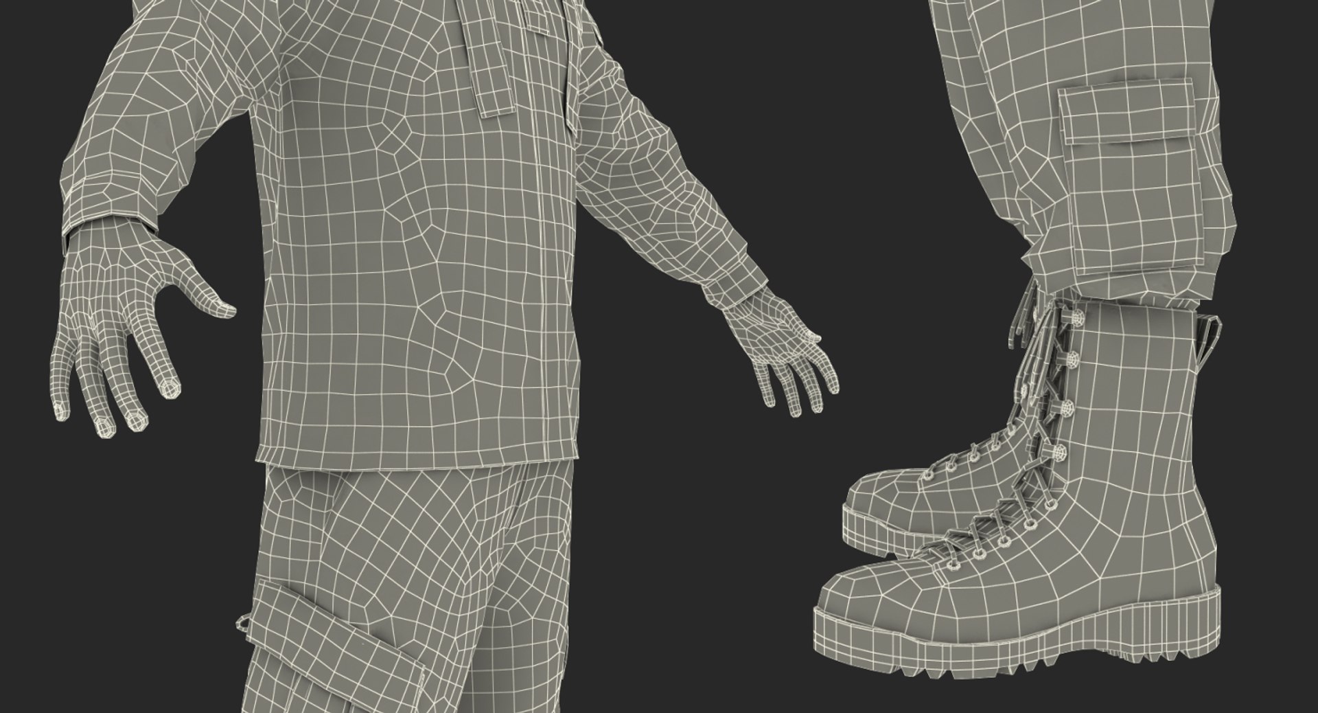 3D army soldier camo t-pose - TurboSquid 1422840