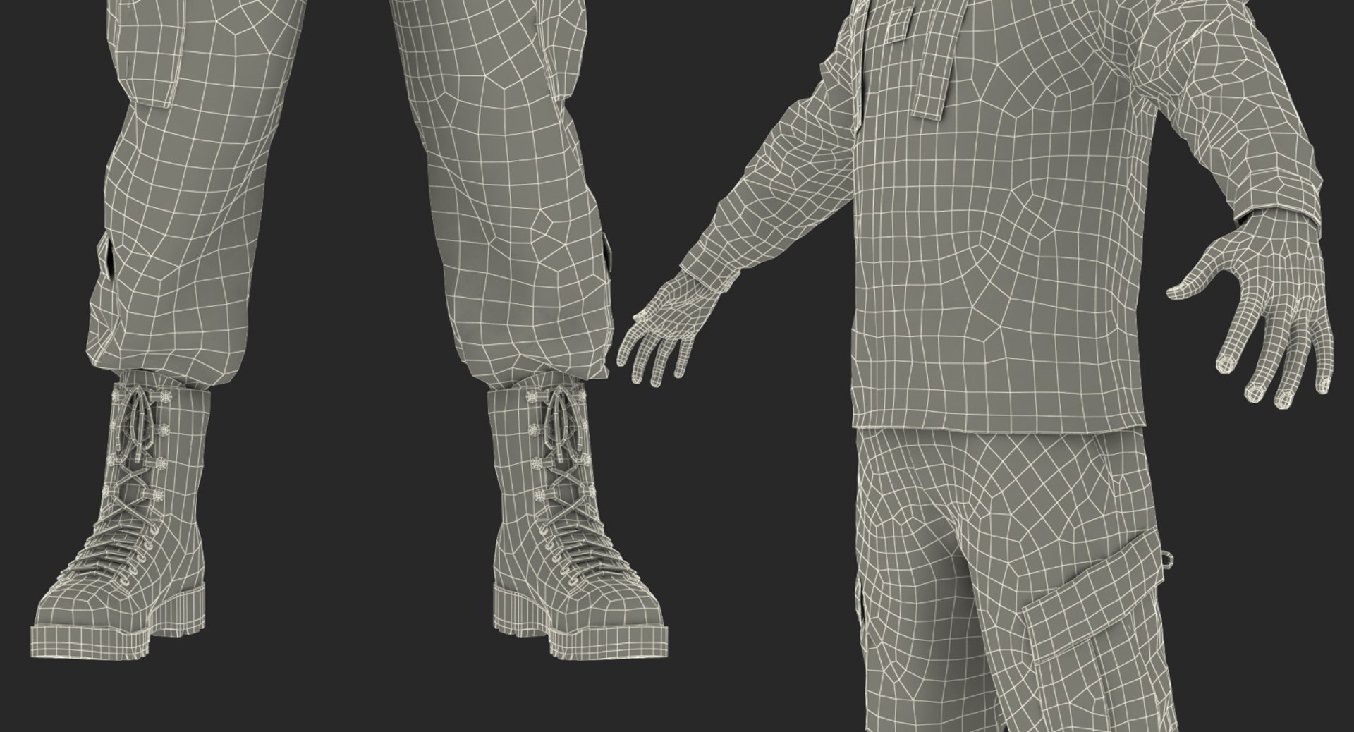 3D army soldier camo t-pose - TurboSquid 1422840