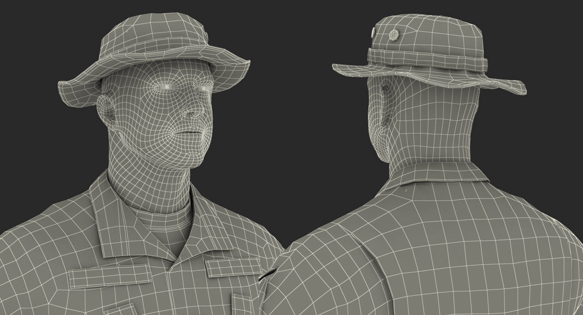 3D army soldier camo t-pose - TurboSquid 1422840