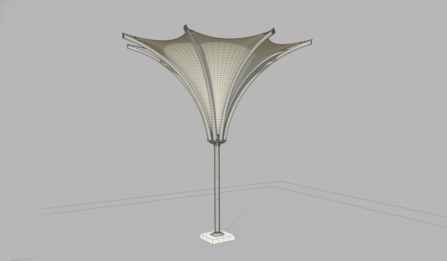 Tensile Structure Realistic 3D Model - TurboSquid 2371656