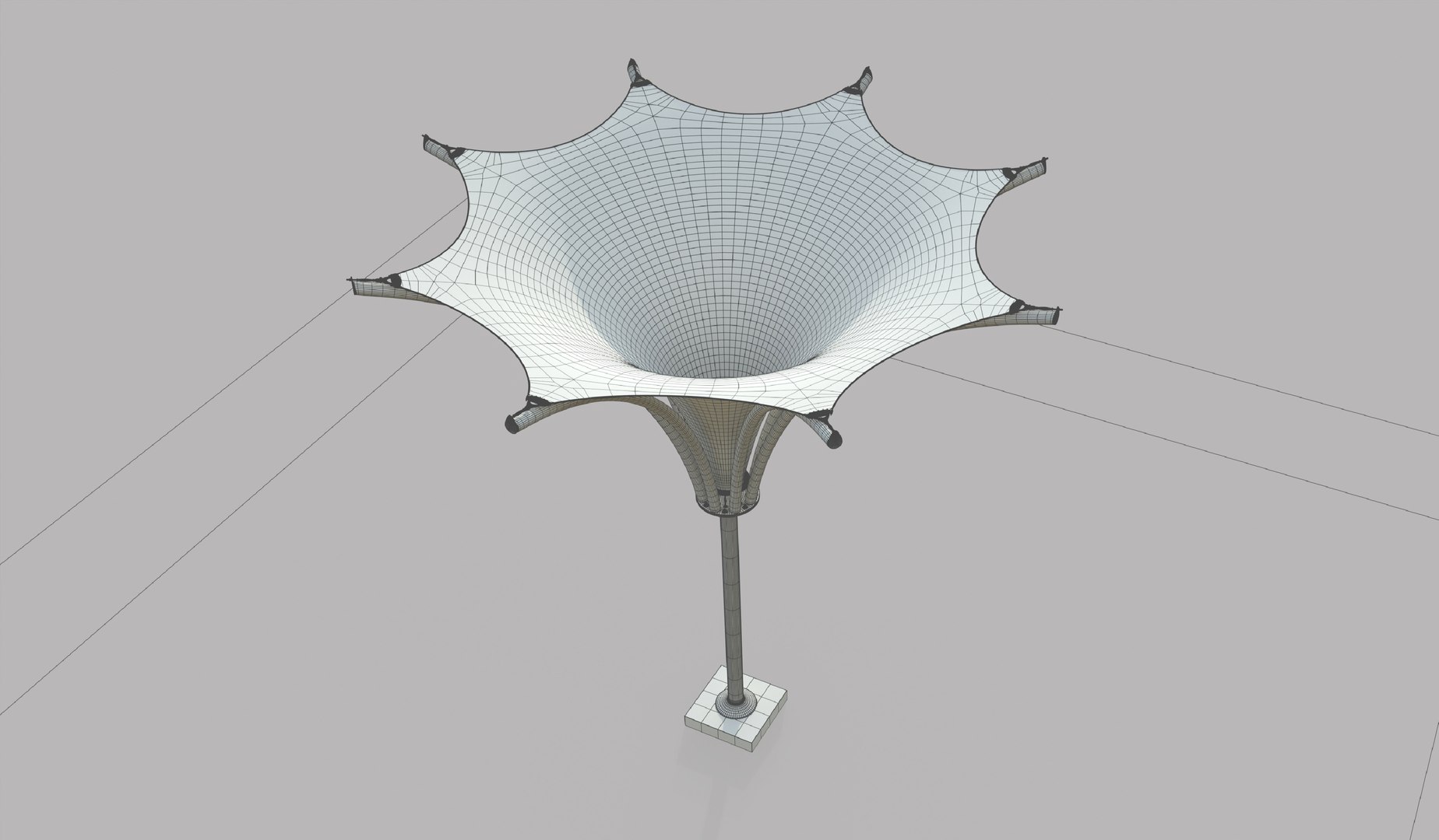 Tensile Structure Realistic 3D Model - TurboSquid 2371656