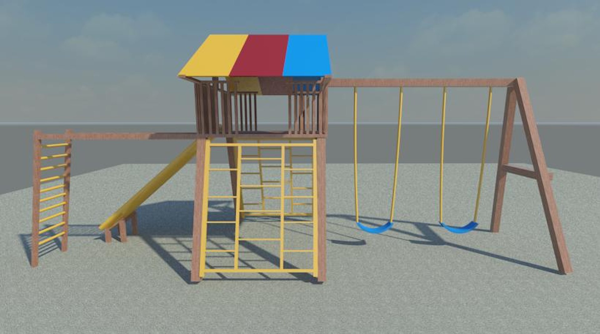 swing set 3d rvt