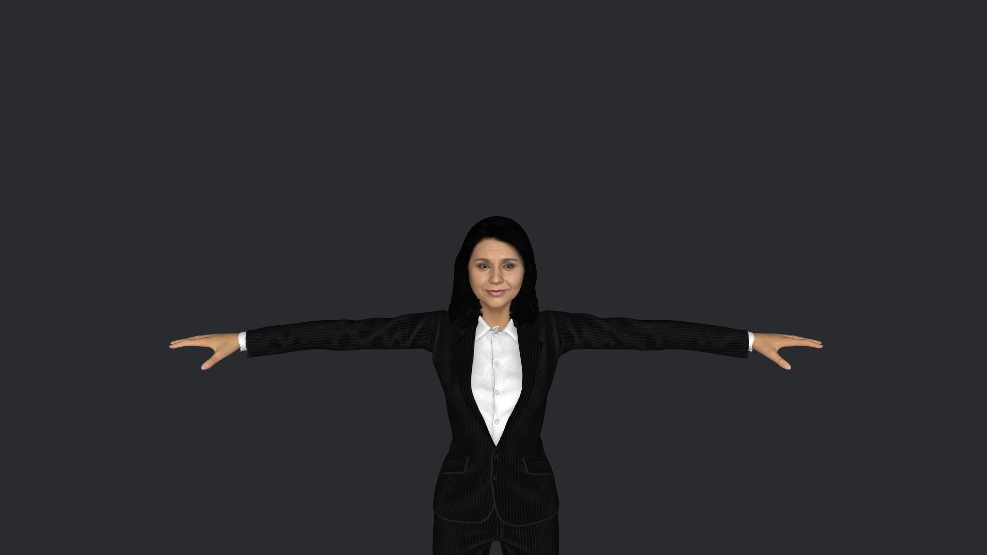 3D Model Tulsi Gabbard Hyper Realistic Full Body Fully Rigged 3D ...