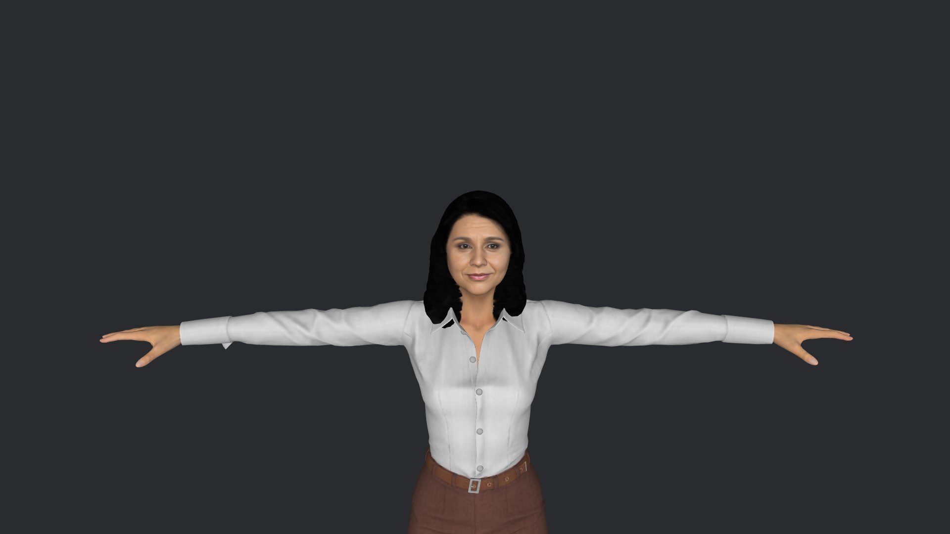 3D Model Tulsi Gabbard Hyper Realistic Full Body Fully Rigged 3D ...