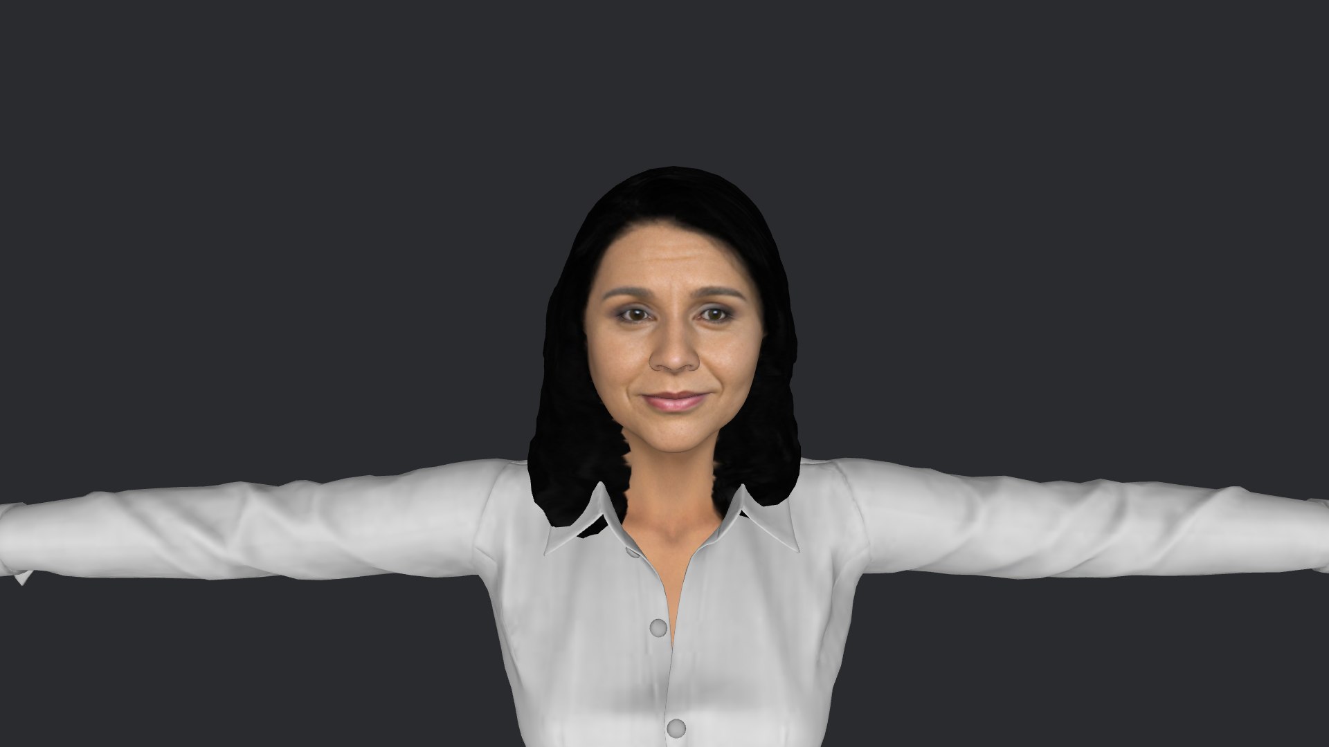 3D Model Tulsi Gabbard Hyper Realistic Full Body Fully Rigged 3D ...