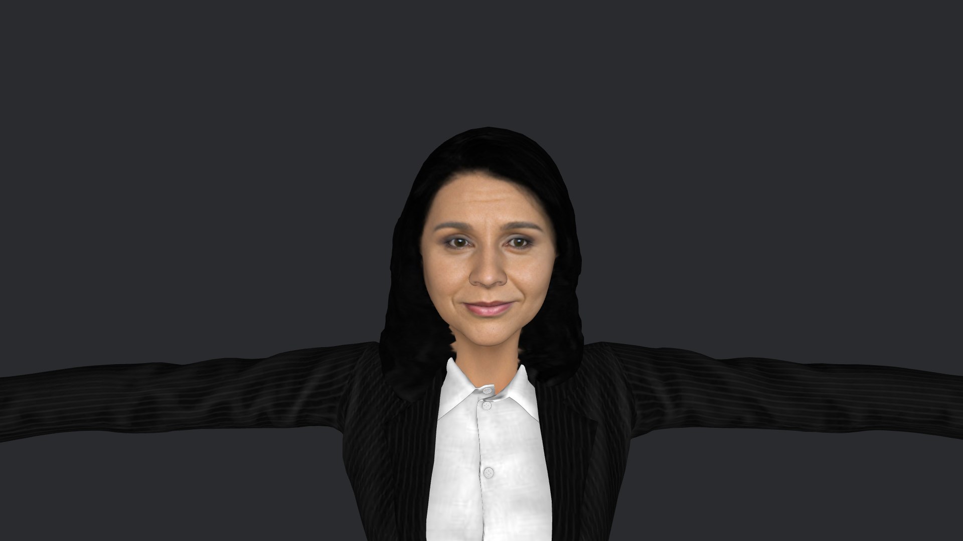 3D Model Tulsi Gabbard Hyper Realistic Full Body Fully Rigged 3D ...