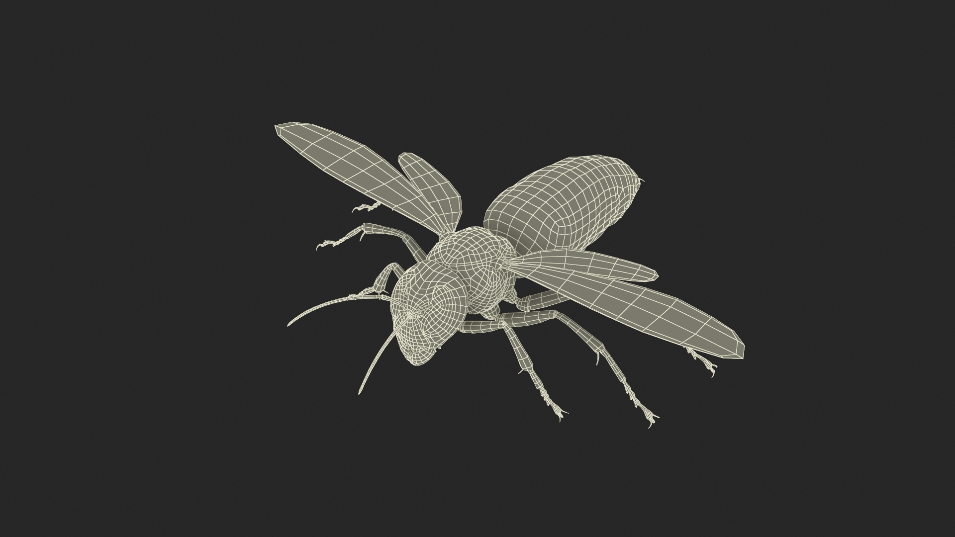 3D Huge Hornet Fur Base Pose Model - TurboSquid 2274489