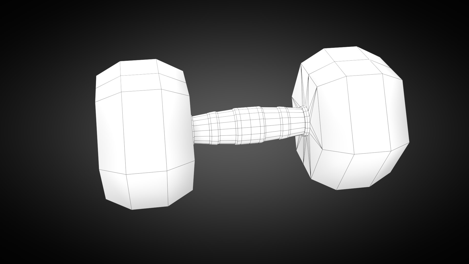 Rubber Grip Hex Dumbbells 3D model - TurboSquid 1807789