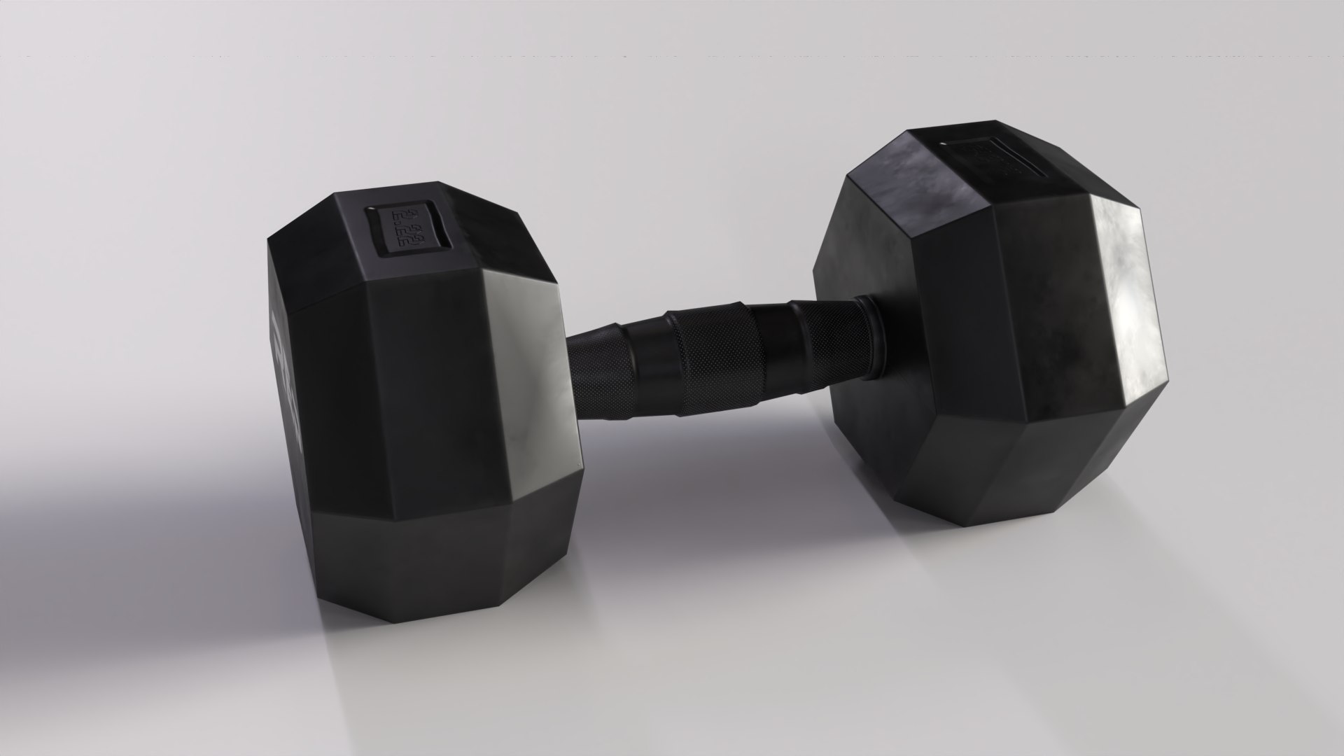 Rubber Grip Hex Dumbbells 3D model - TurboSquid 1807789