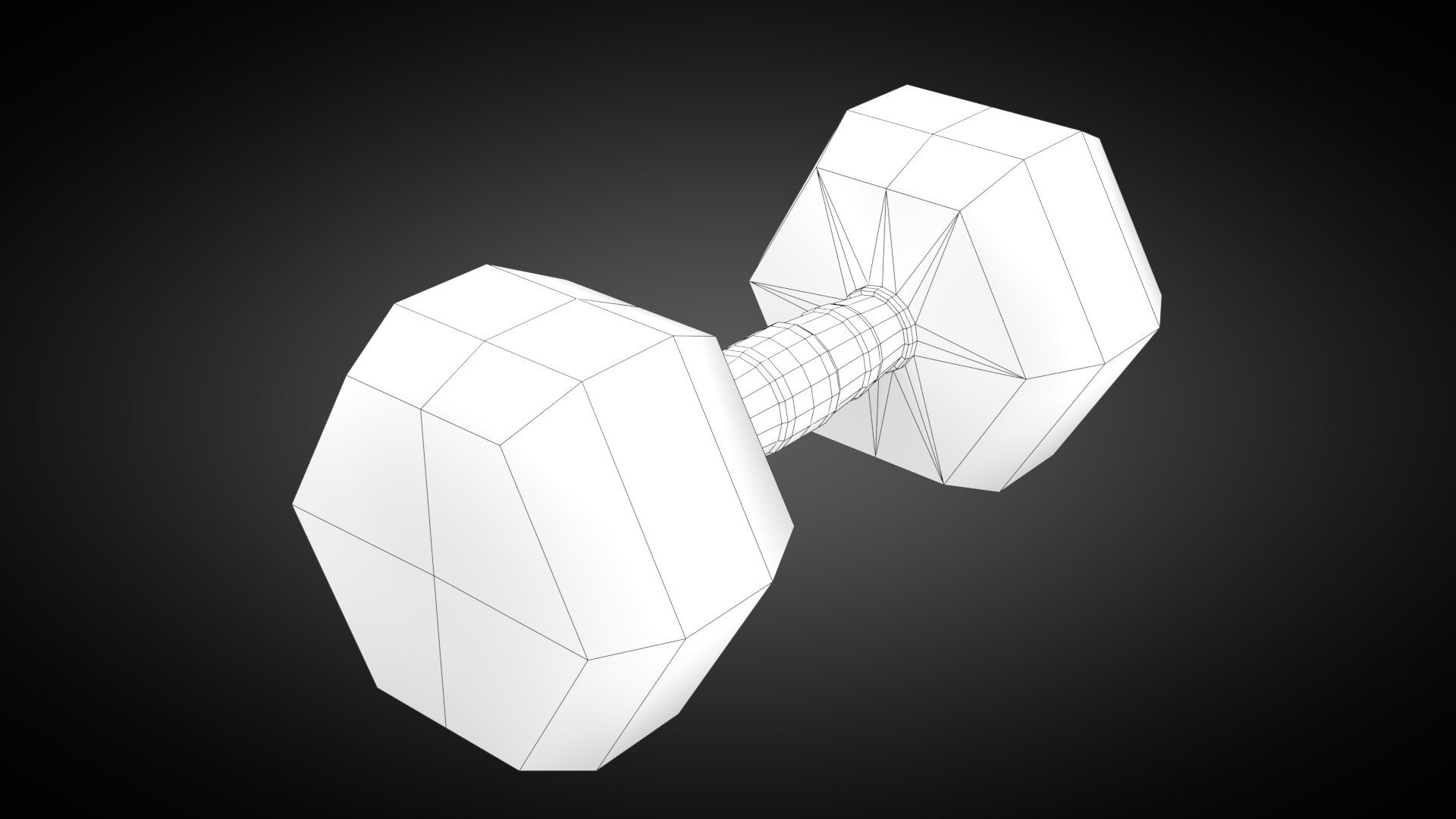Rubber Grip Hex Dumbbells 3D model - TurboSquid 1807789