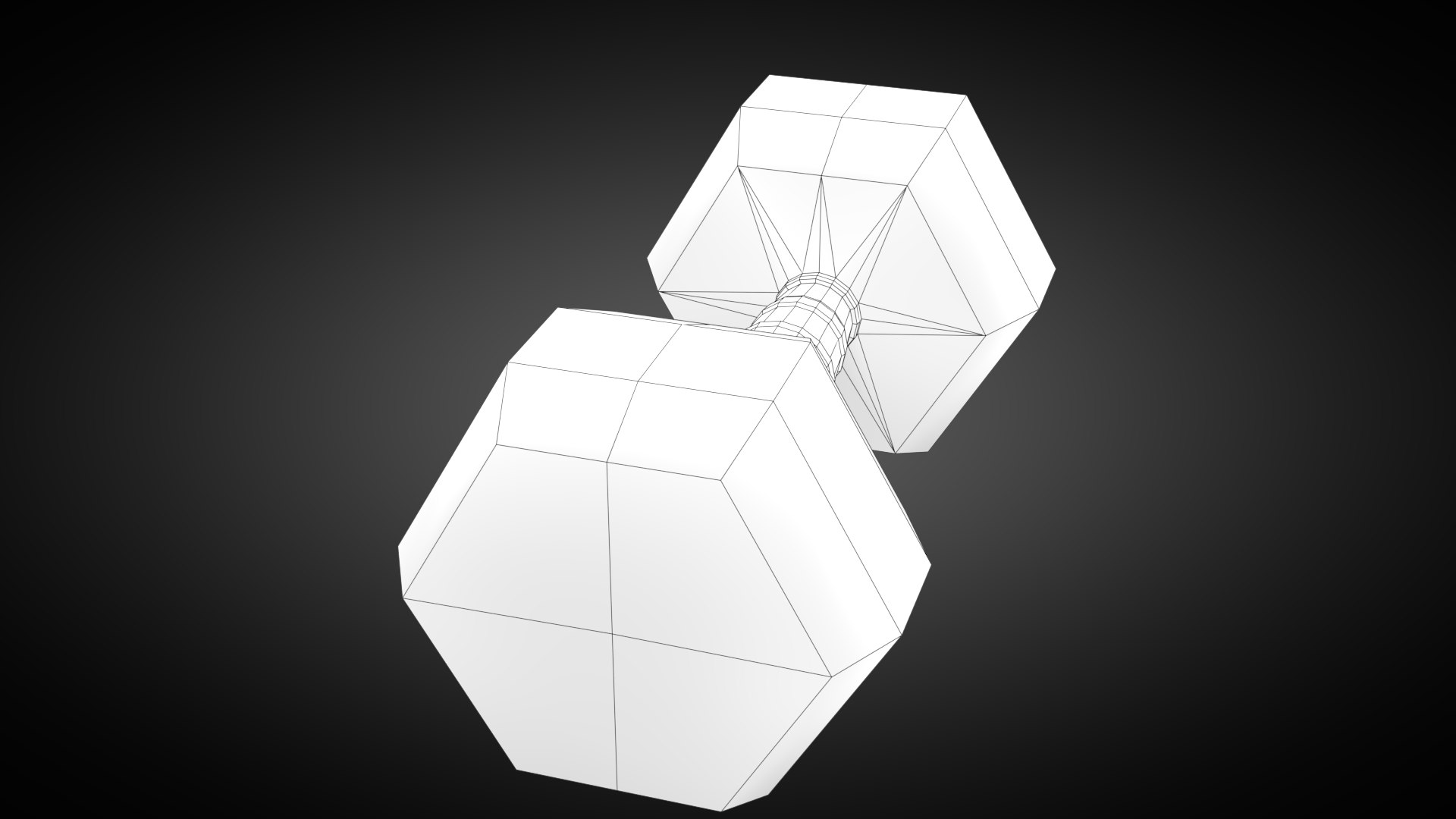Rubber Grip Hex Dumbbells 3D model - TurboSquid 1807789