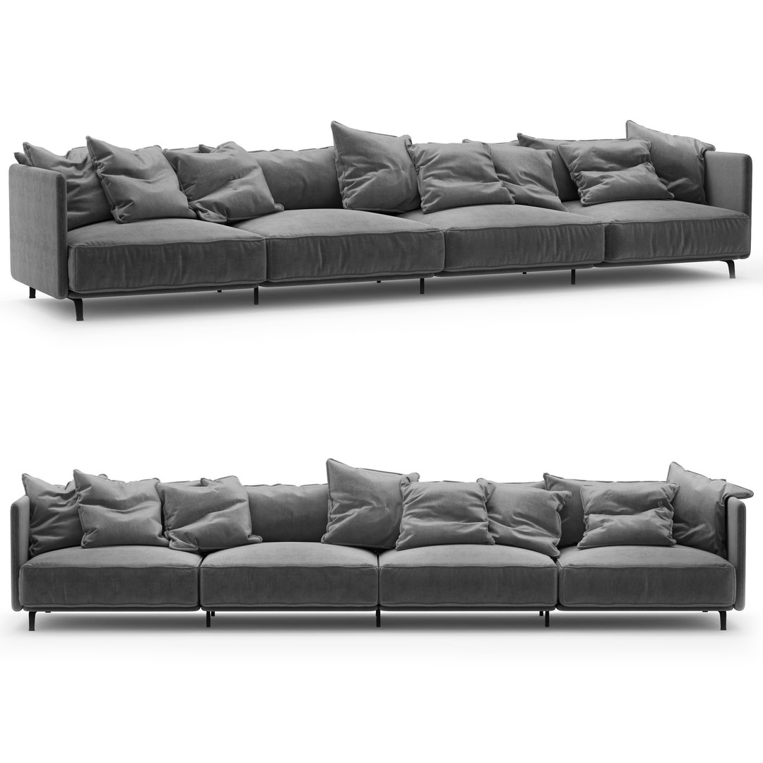3D Arflex Sofa K2 2014 4 Seats - TurboSquid 2245269