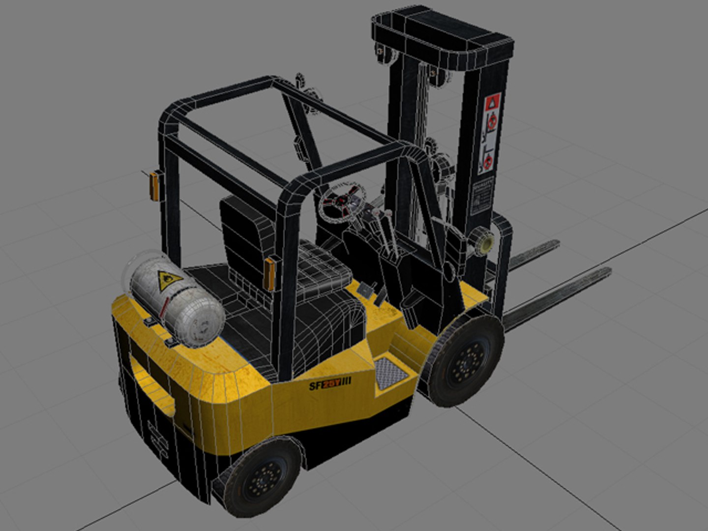 3d Forklift Fork Lift Model