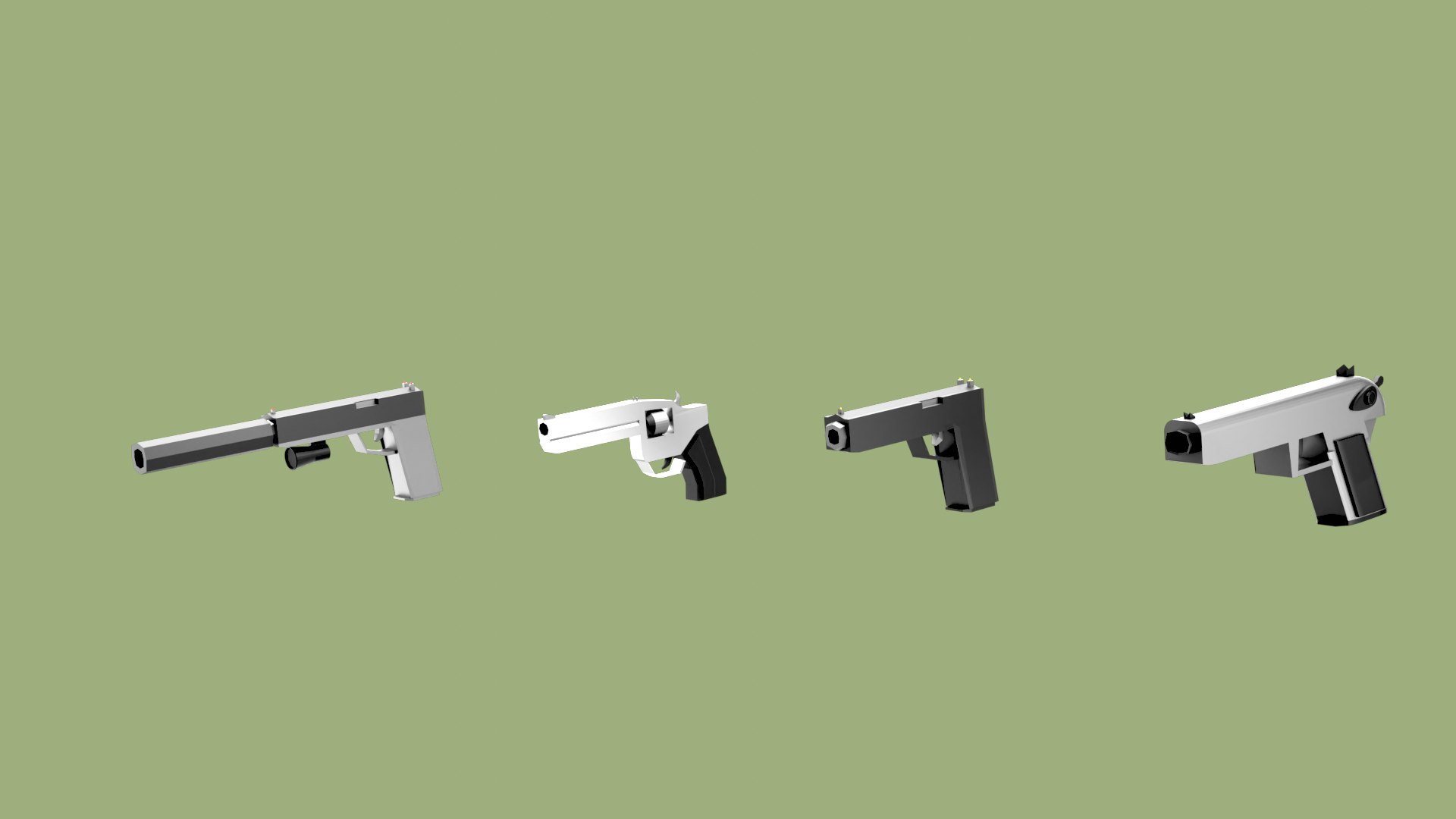 Gun models 3D model - TurboSquid 2064470