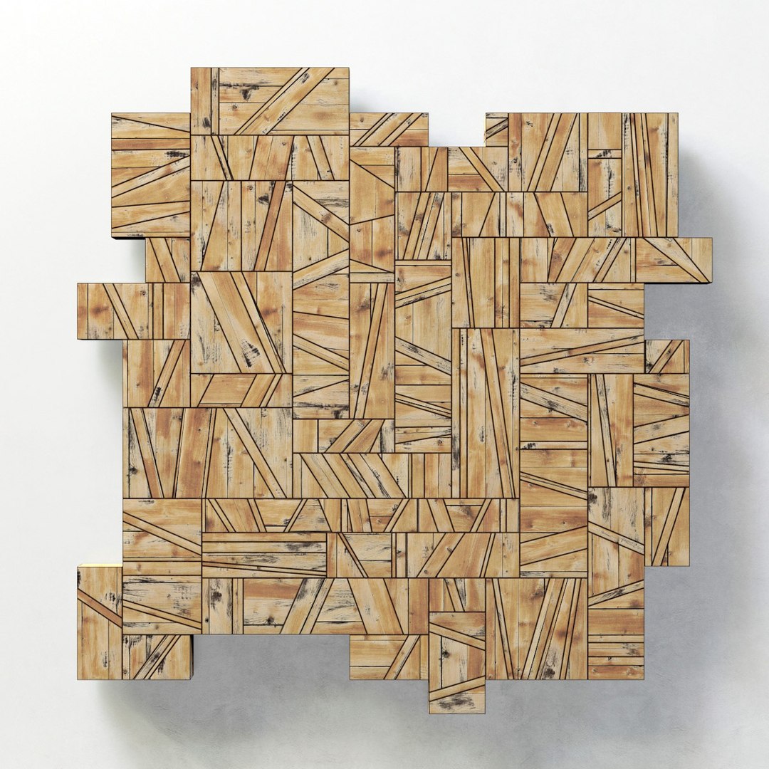 Rail Wood Panel 3D Model - TurboSquid 1688689