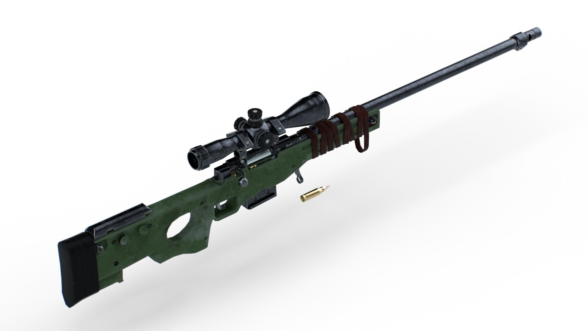 Awp L96 Sniper 3D model - TurboSquid 1715588