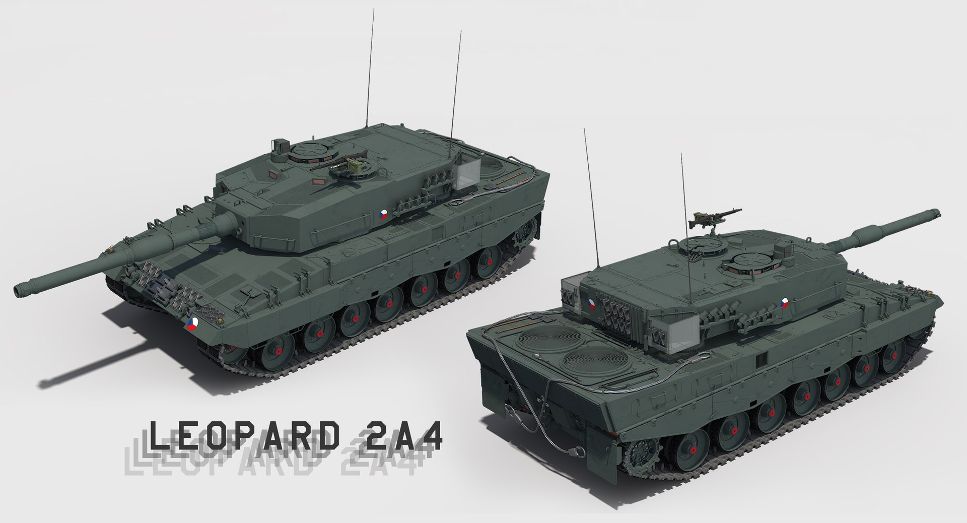 Leopard 2A4 Czech Army 3D - TurboSquid 2137412