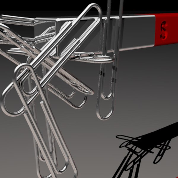 3ds max paperclip scene paper clips