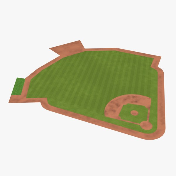 Cartoon Lovely Baseball Field 3D model - TurboSquid 1810272
