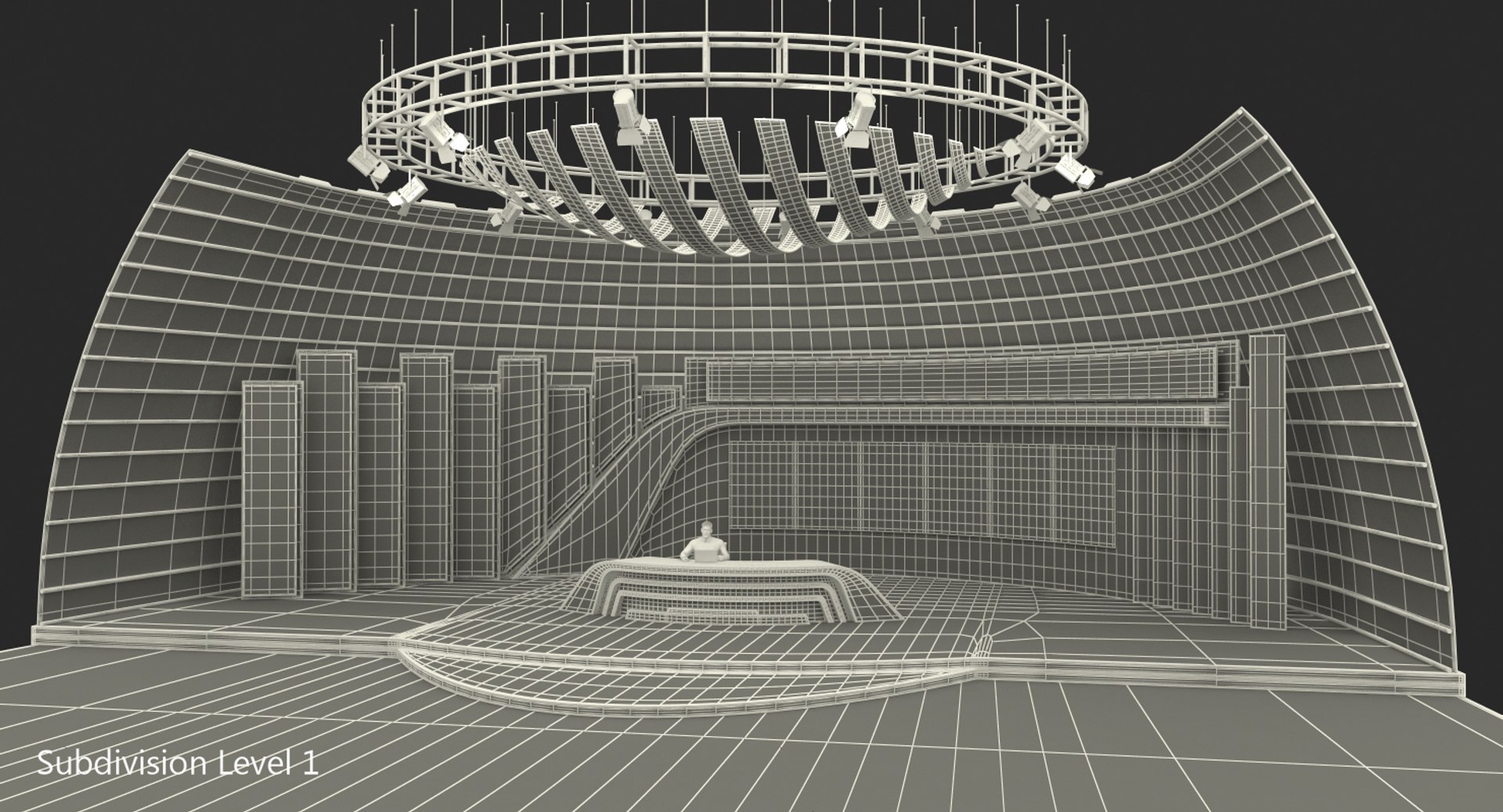 News Presenter Tv Studio Model - TurboSquid 1286634