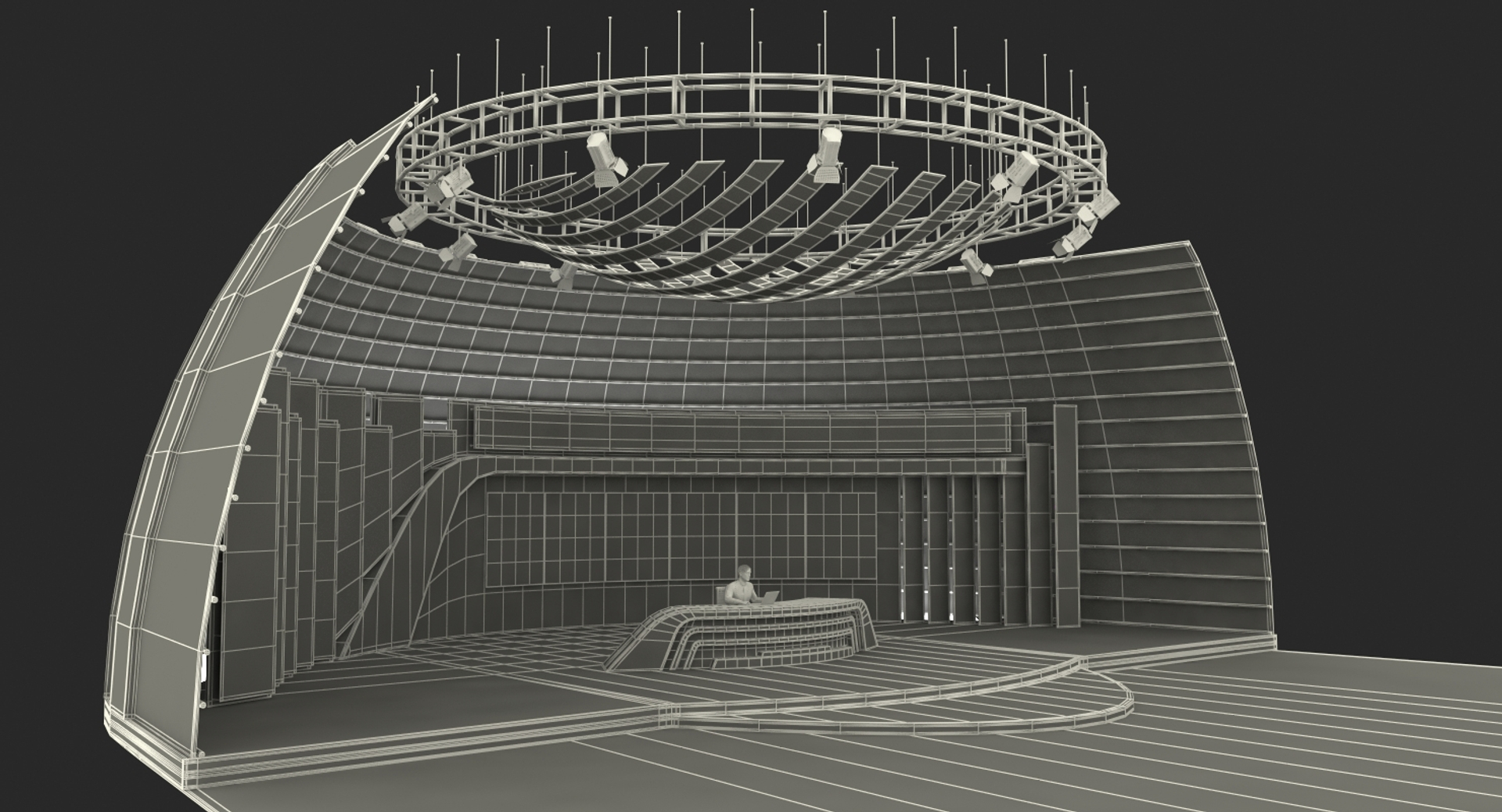 News Presenter Tv Studio Model - TurboSquid 1286634