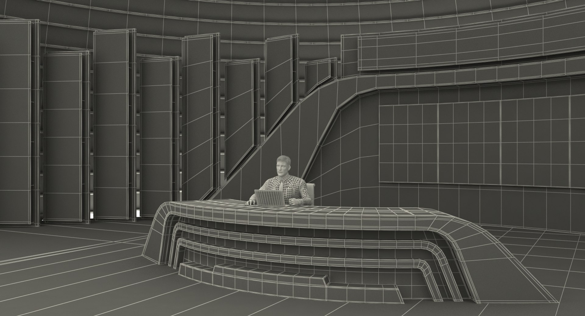 News Presenter Tv Studio Model - TurboSquid 1286634