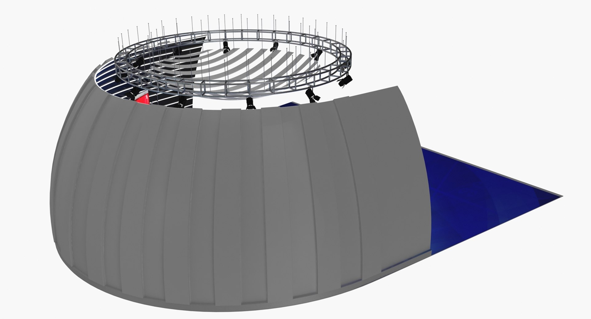News Presenter Tv Studio Model - TurboSquid 1286634