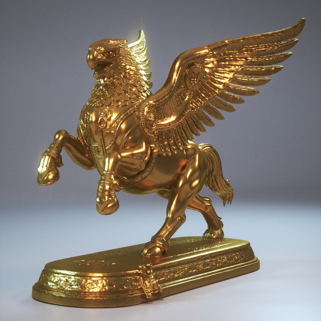 Gold Griffin Ancient Egyptian Sculptures Model - TurboSquid 2504778