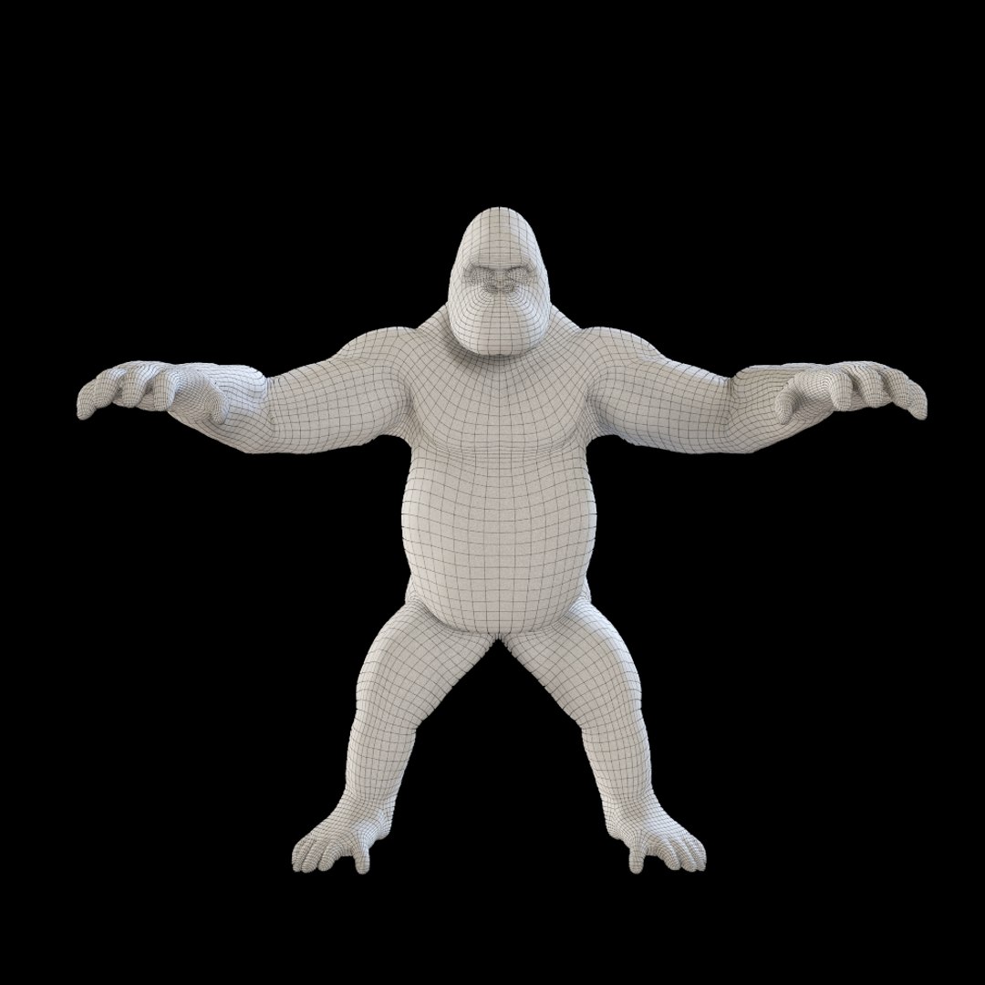 3d Model Gorilla