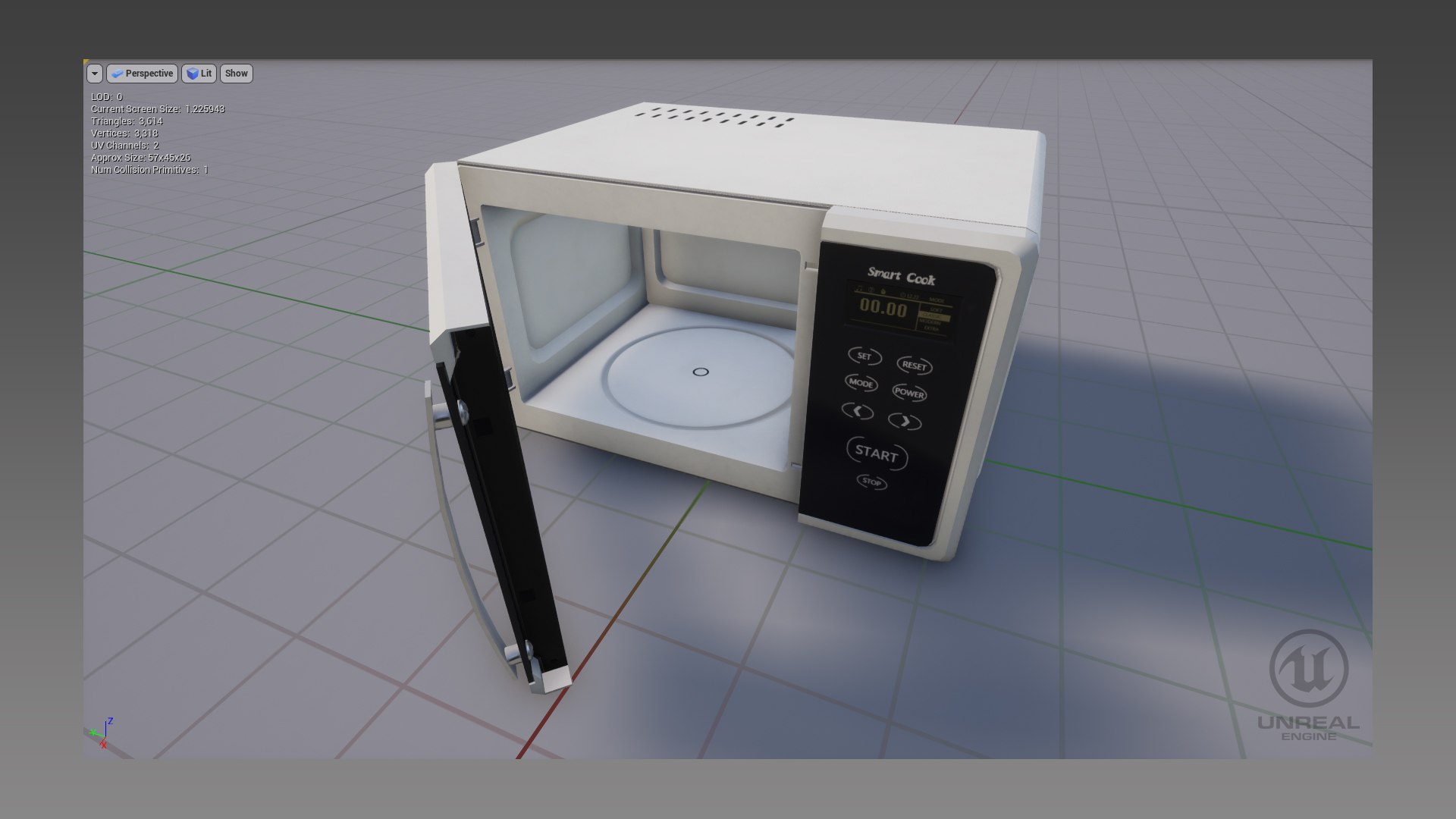 3D Microwave Oven Model - TurboSquid 1496832