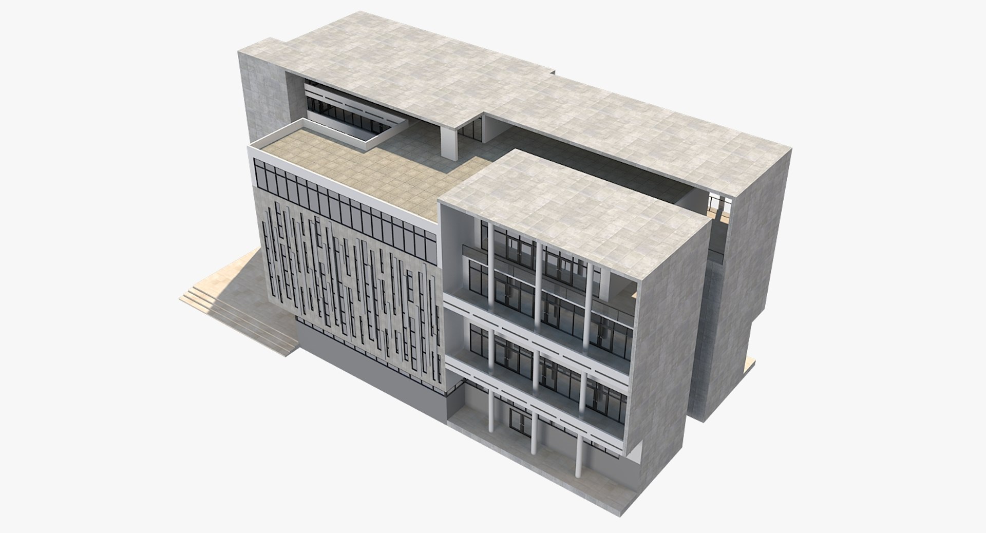 Building 7 3D Model - TurboSquid 1368075
