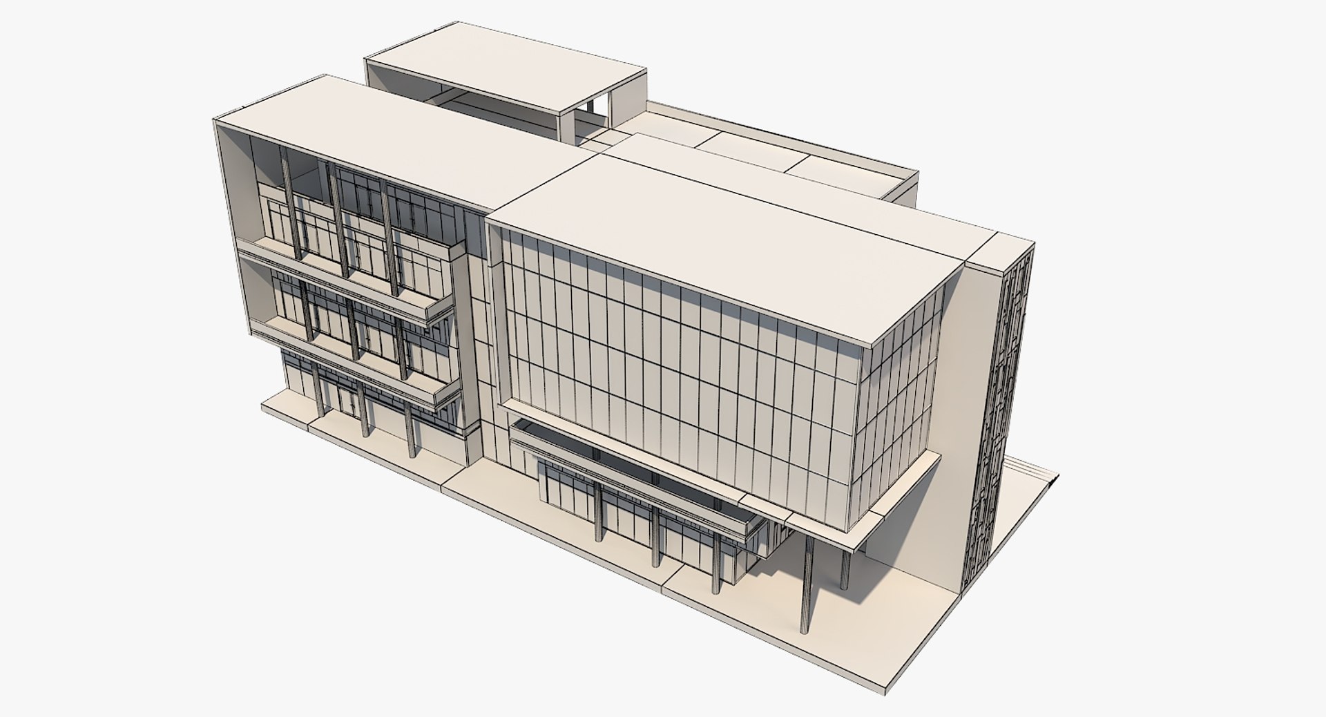 Building 7 3D Model - TurboSquid 1368075