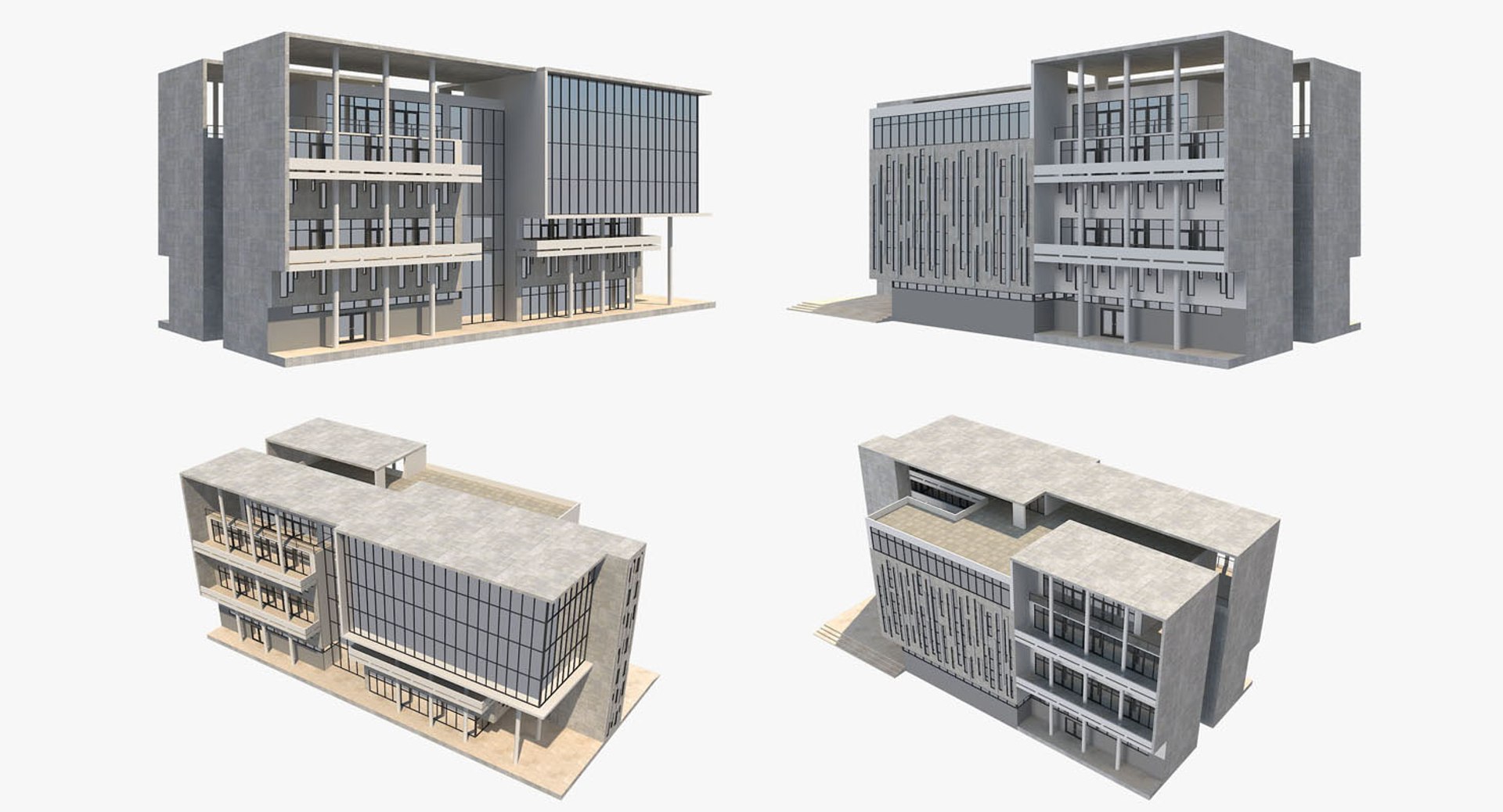 Building 7 3D Model - TurboSquid 1368075