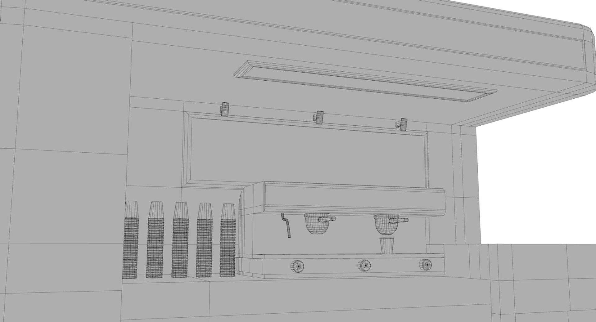 Coffee Sale Point 3D - TurboSquid 1364453