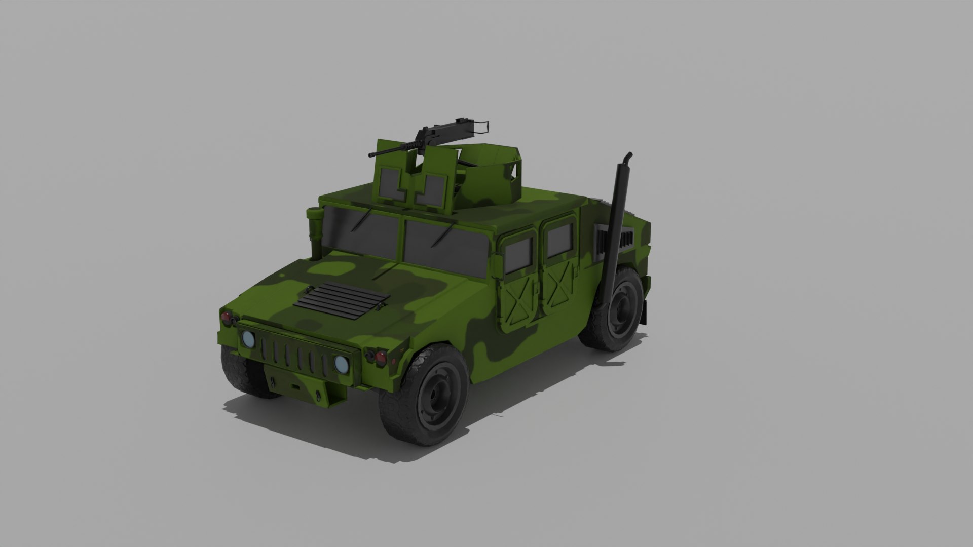 3D Model Humvee Green Army Vehicle 3D Model - TurboSquid 1886863