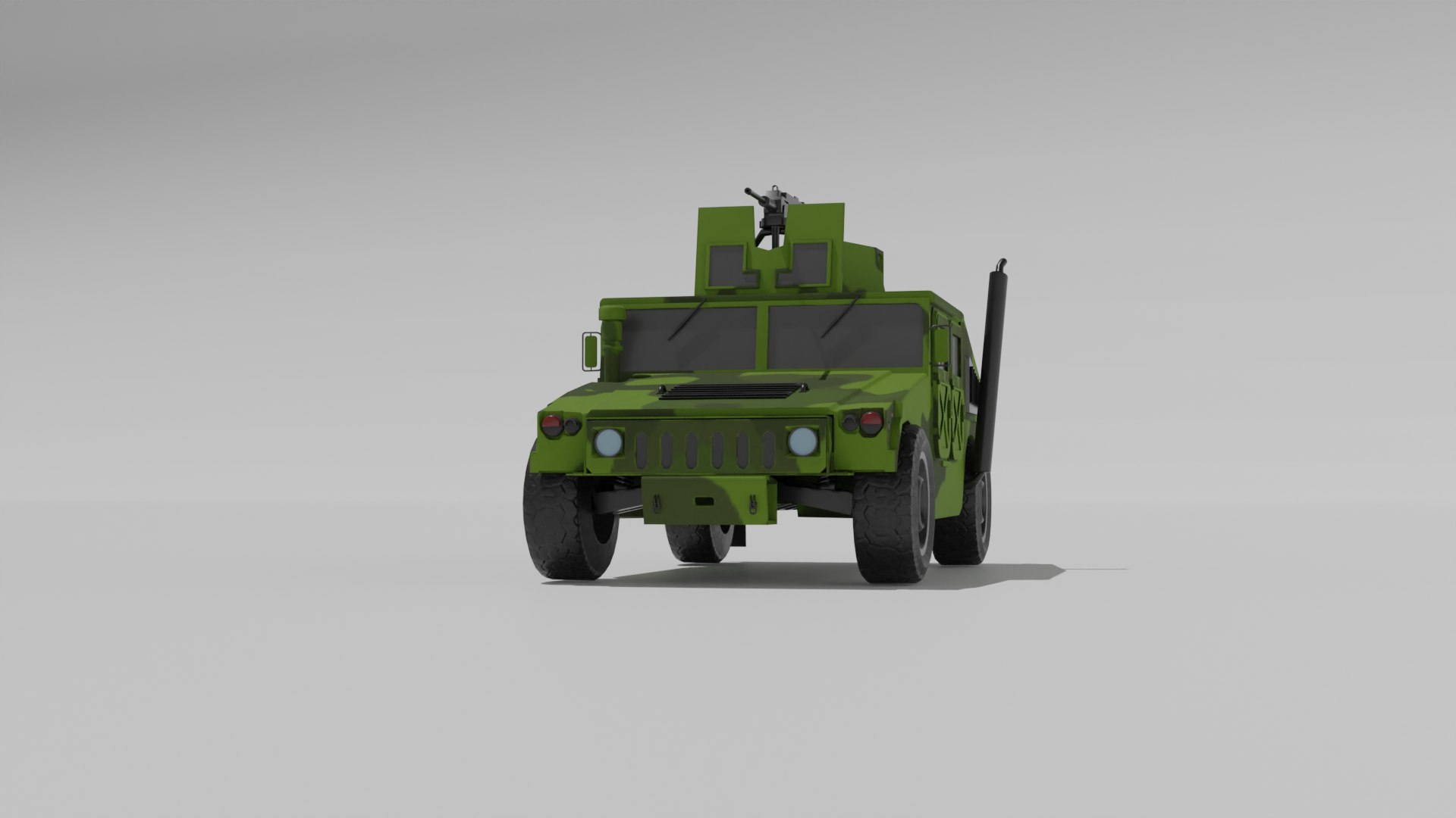 3D Model Humvee Green Army Vehicle 3D Model - TurboSquid 1886863