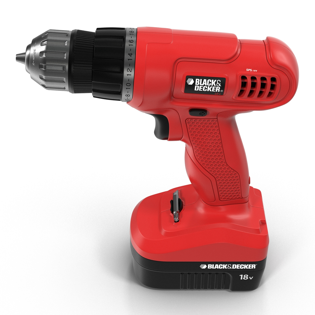 cordless drill black decker obj