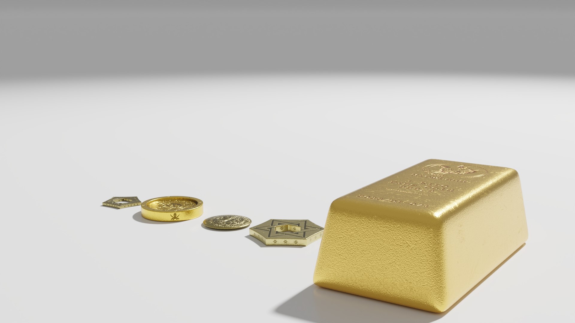 Free Gold Coins 3D - TurboSquid 2129120