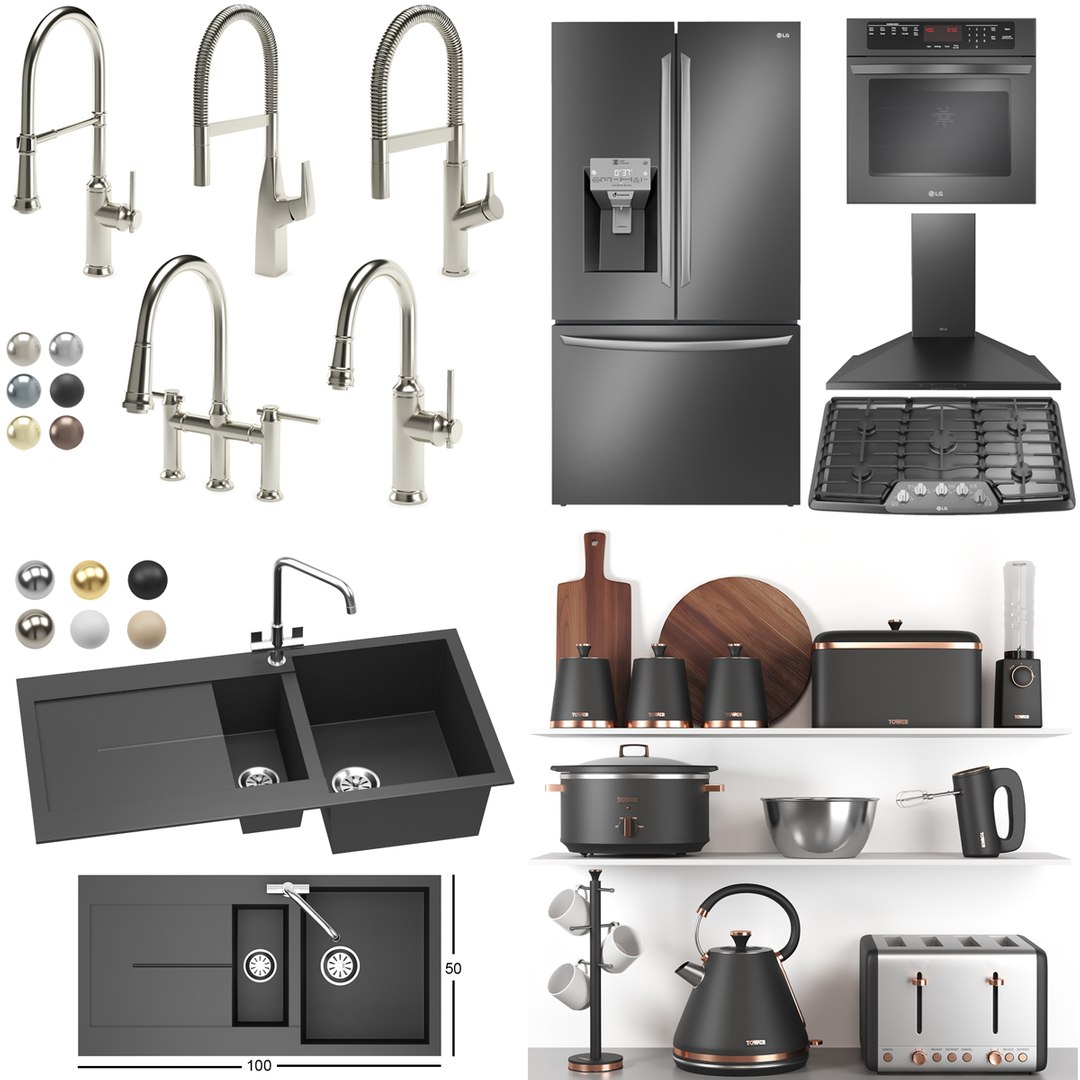 Kitchen equipment 3D model - TurboSquid 1932711