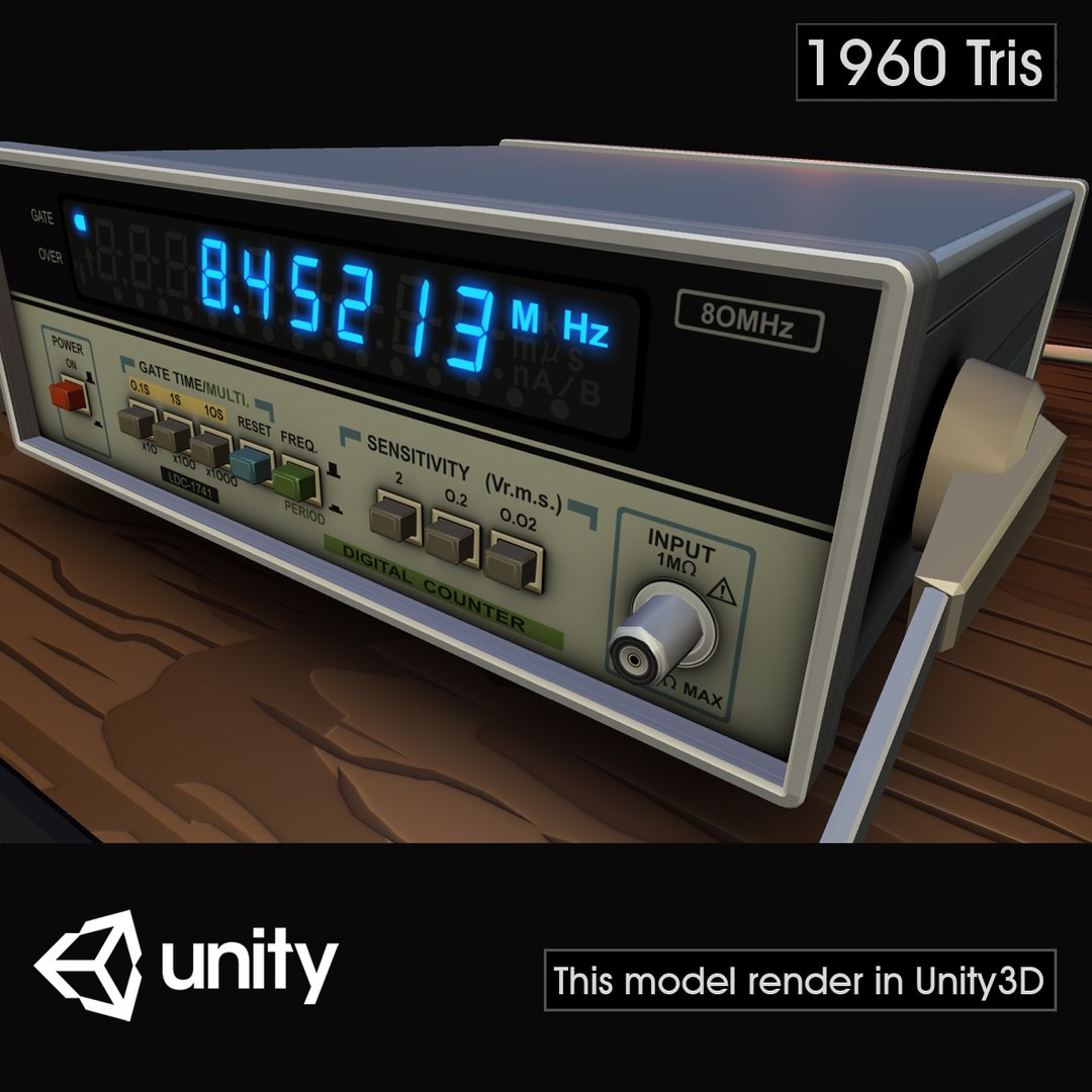 Electronic Digital Counter 3D Model - TurboSquid 1321876