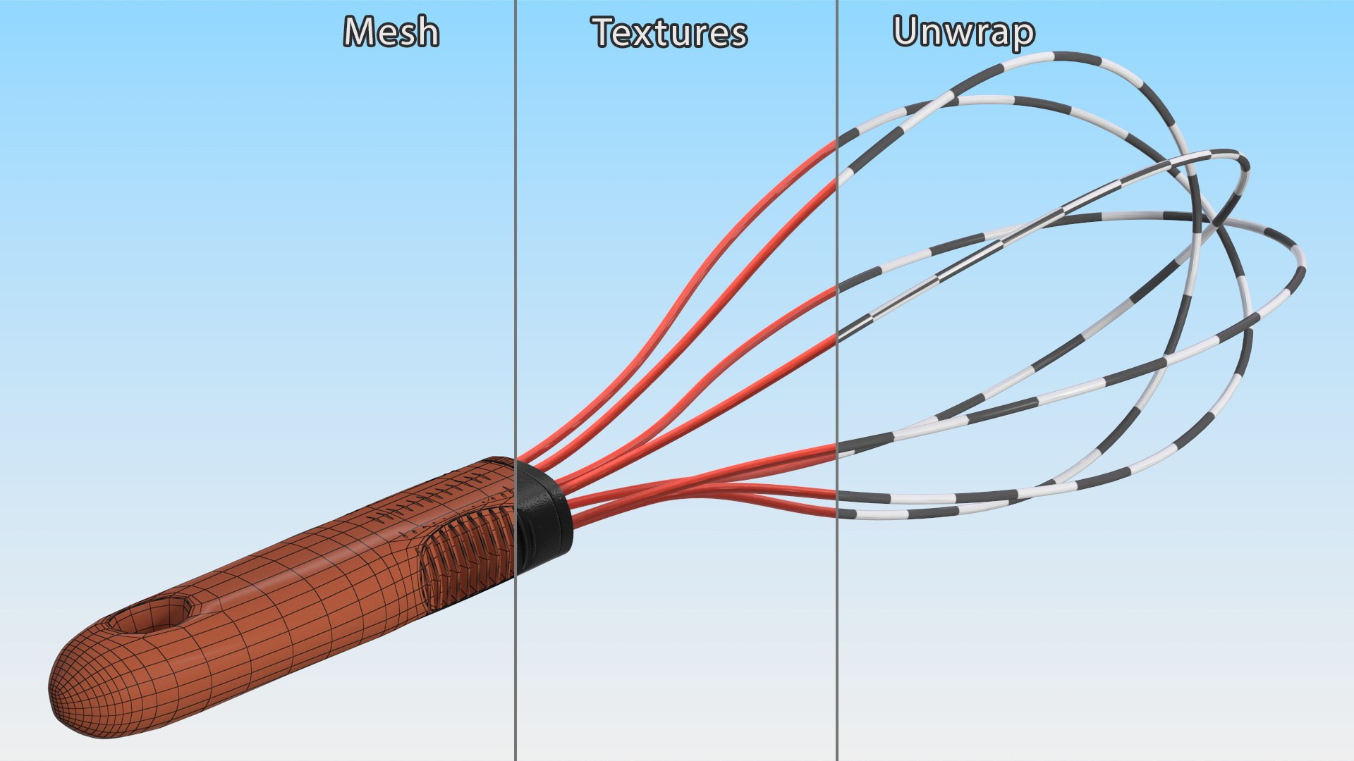 3D Red Silicone Balloon Whisk - TurboSquid 2145964