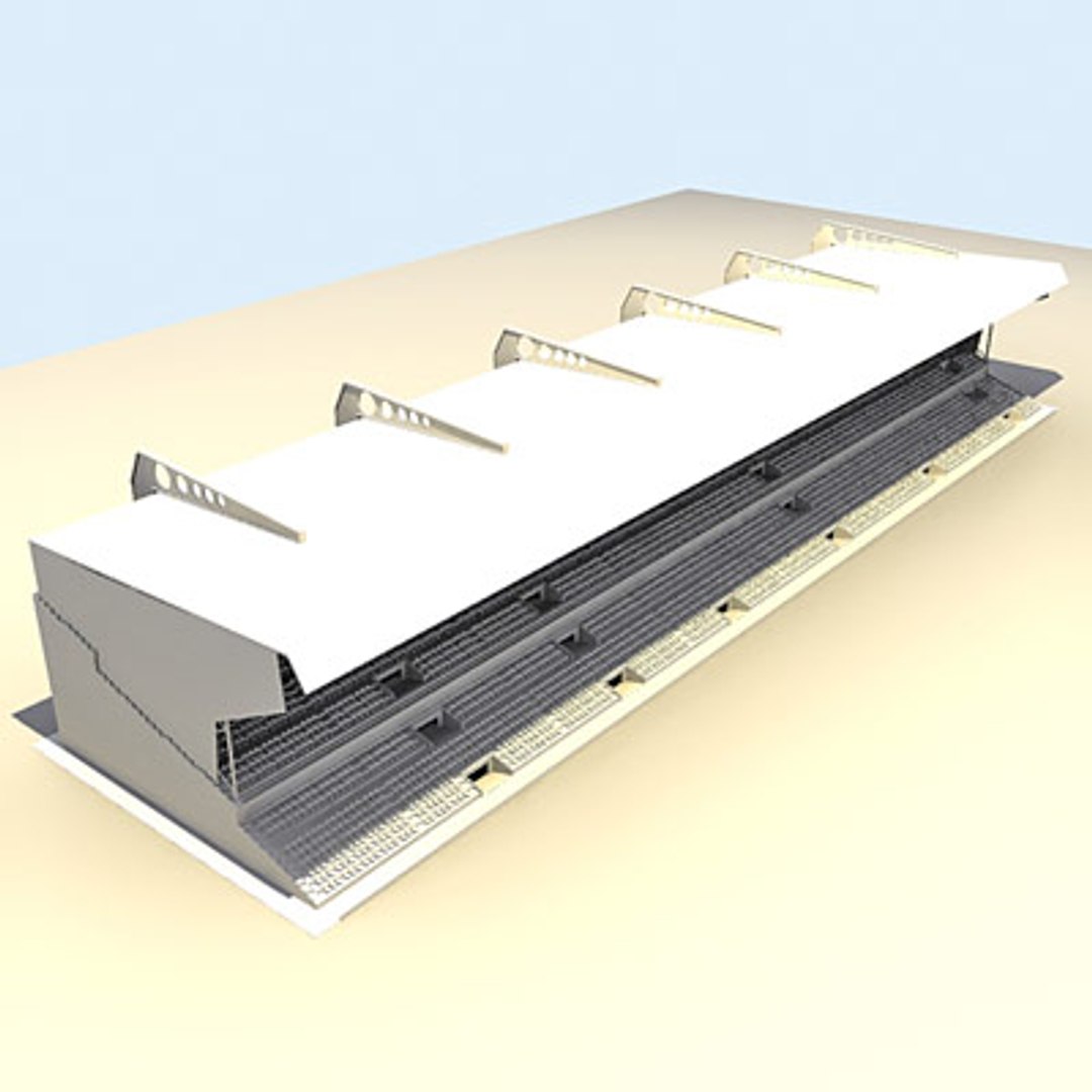 3d Model Of Stadium Grandstand Stand